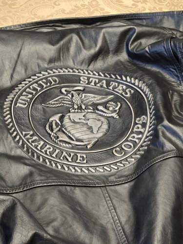 Marine Corp Lined Leather Jacket New Condition Made In USA | eBay