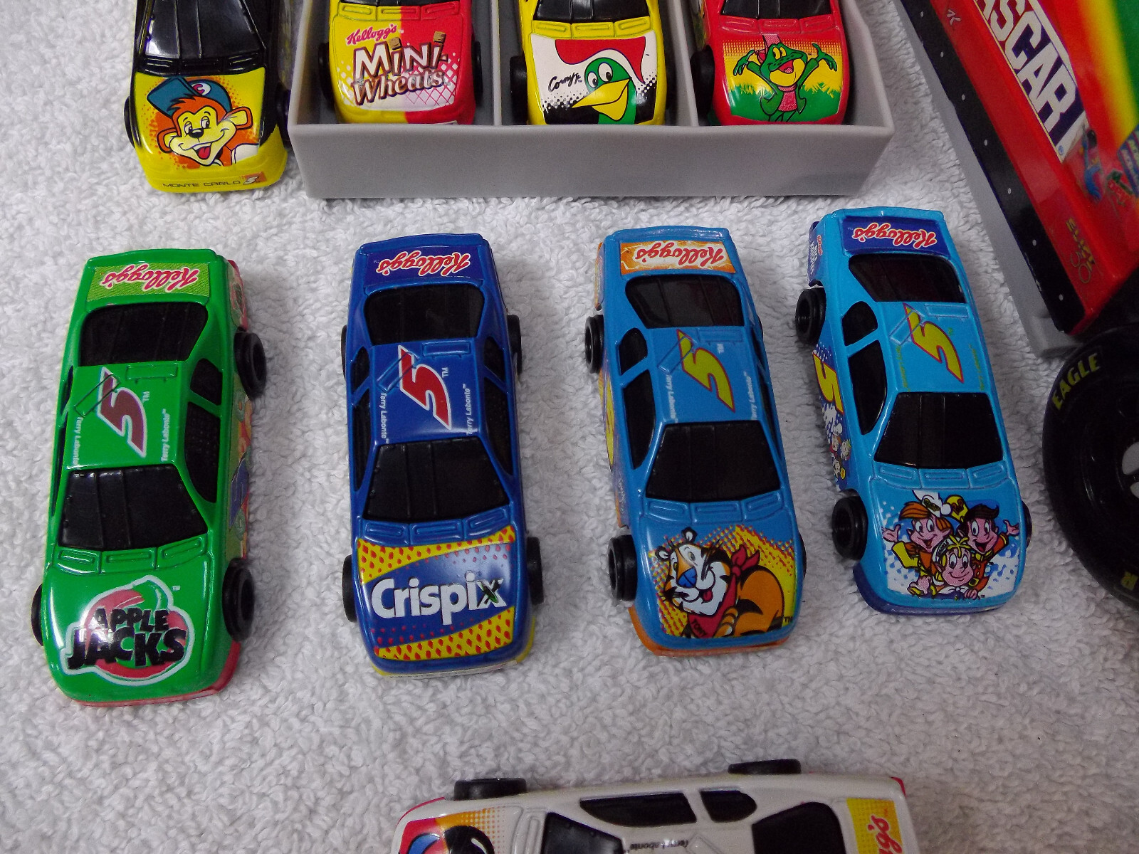 Vintage 2000 Kelloggs Cereal Promo Pull back NASCAR Race 11 Car Set ...