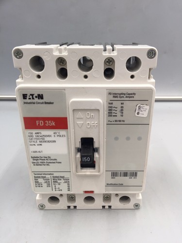 HOUSTON STOCK NEW EATON FD3150 TYPE FD 150 AMP 600 V FREE 2 DAY AIR BUY ...