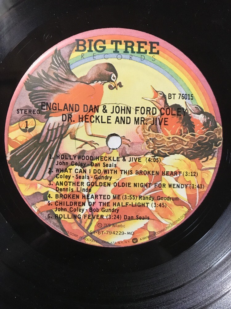 Vintage 1979 Vinyl Record England Dan & John Ford Coley Dr. Heckle And ...