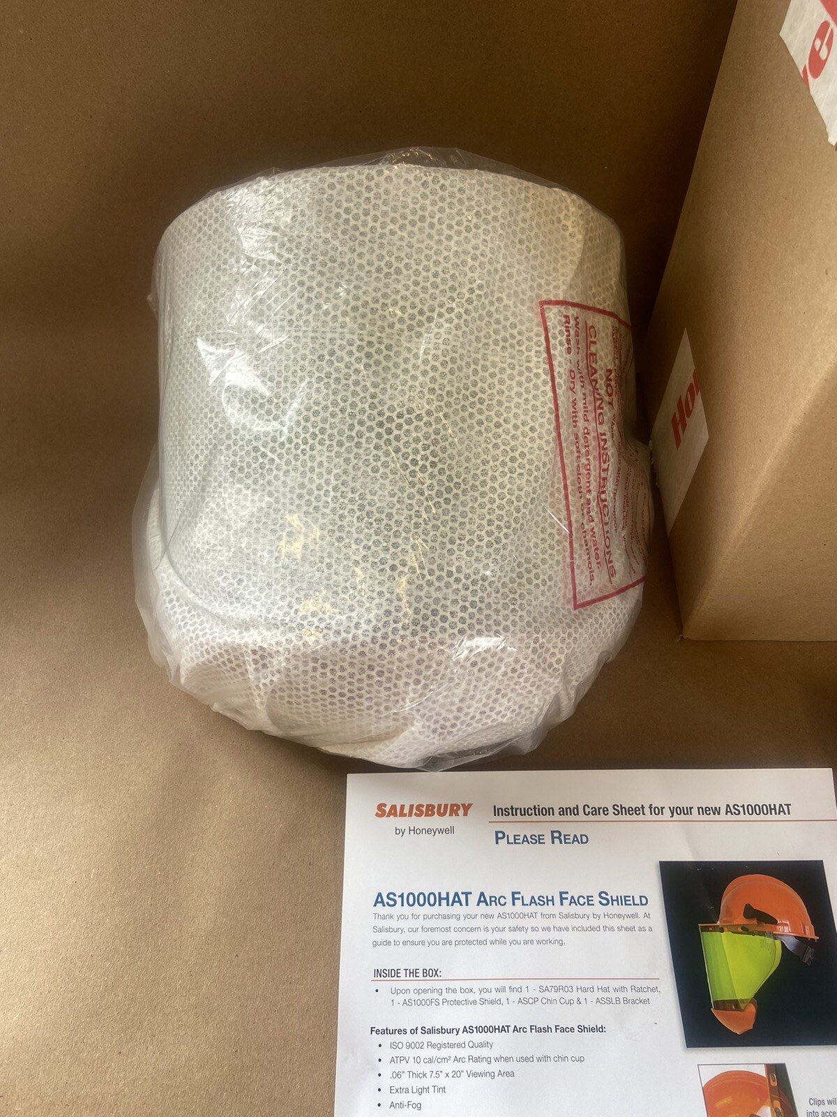 Salisbury AS1000U 10 cal/cm2 Universal Arc Flash Protection Face Shield ...