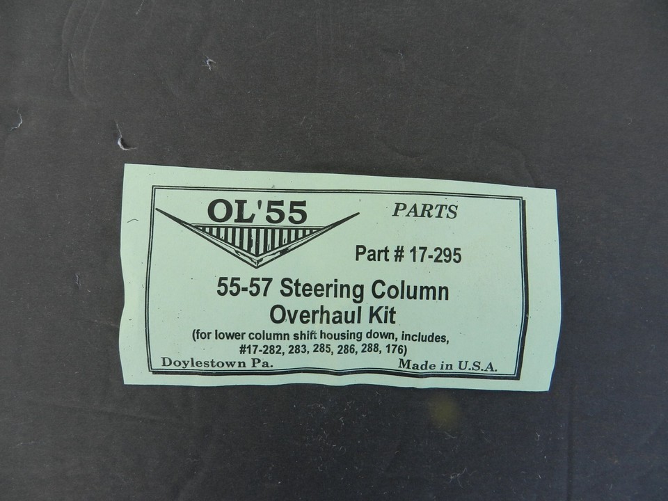 55 56 57 Chevy Steering Column Lower Assembly Installation & Install ...