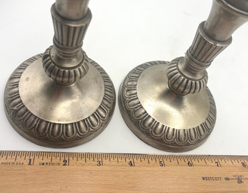 Pewter Candle Holder Set of 2 by Decorative Crafts Inc Handcrafted ...