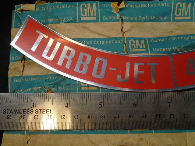 NOS Ls7 1970 Corvette 454 Turbo-jet 460hp Air Cleaner Decal Sticker ...