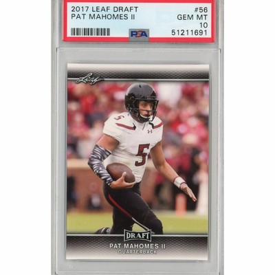 Football League 2025 Graded Psa Mint 9 Patrick "Pat" Mahomes Leaf ...