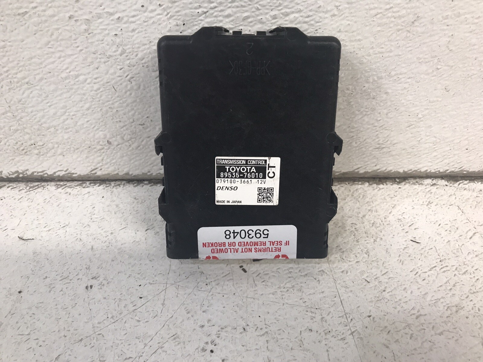 2011-2012 lexus CT200H transmission control module TCU TCM 89535-76010 ...