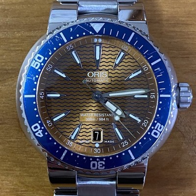 ORIS Divers 7533P Date Orange Dial Automatic Men's Watch from JP | eBay UK