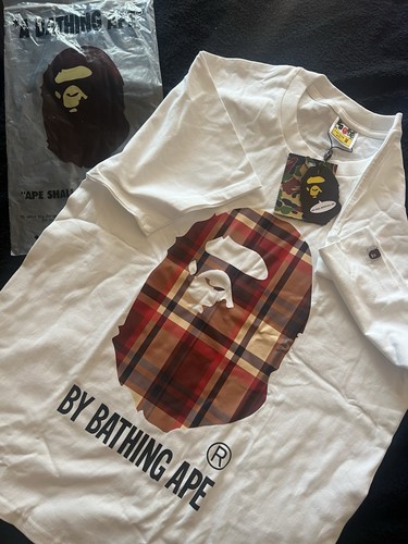 Burberry x Bape 'Big Ape Head' White Tee Size Medium 1-1 | eBay