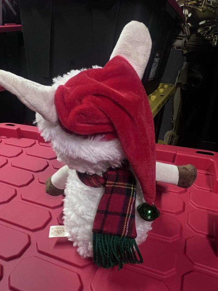 DAN DEE Singing Christmas Llama VIDEO Animated White 12" Plush 3 Songs ...