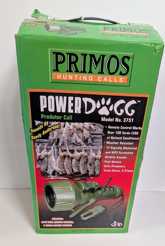 PRIMOS POWER DOGG Predator Call w/Remote-2 Battery Packs w/Batt ...