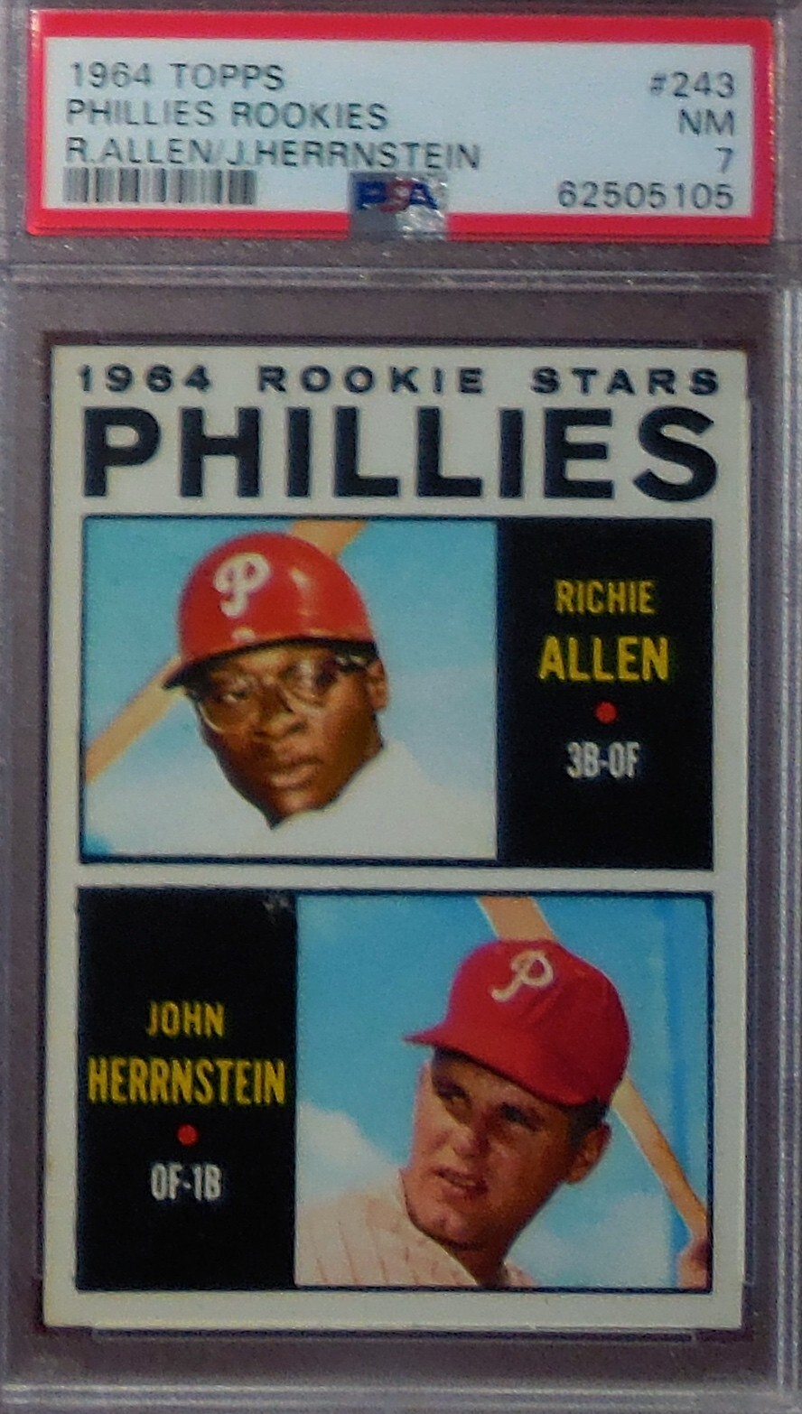 1964 Topps #243 Richie Dick Allen Rookie PSA 7 Near MINT | eBay