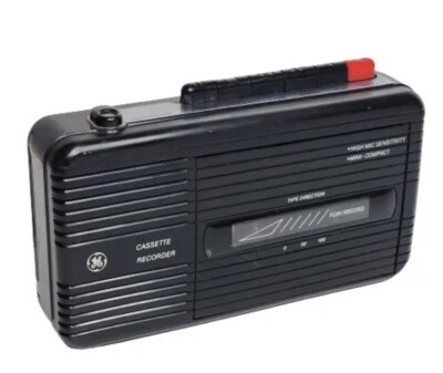 Vintage GE General Electric 3-5301B Cassette Tape Player Recorder Clean ...