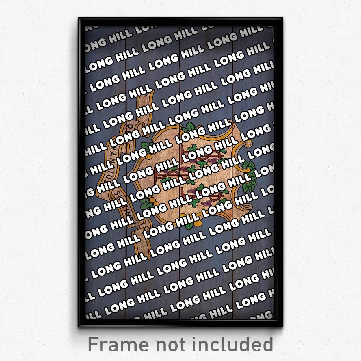 Long Hill Connecticut Poster (CT City Souvenir 11x17 Town Print) | eBay