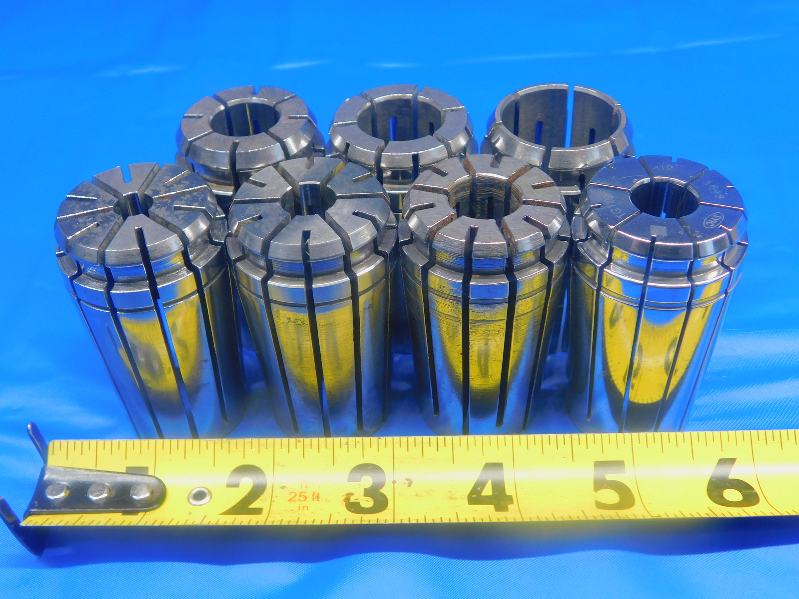 LOT OF 7pcs TG100 COLLETS SIZES 5/16 7/16 1/2 9/16 5/8 TO 1" NO ...