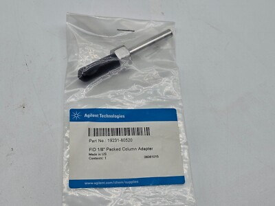 Agilent 19231-80520 FID/NPD adapter, for 1/8 inch packed columns | eBay