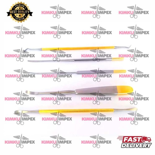 Neurosurgical Penfield Dura Dissectors and Elevators Curved Woodsen Set ...