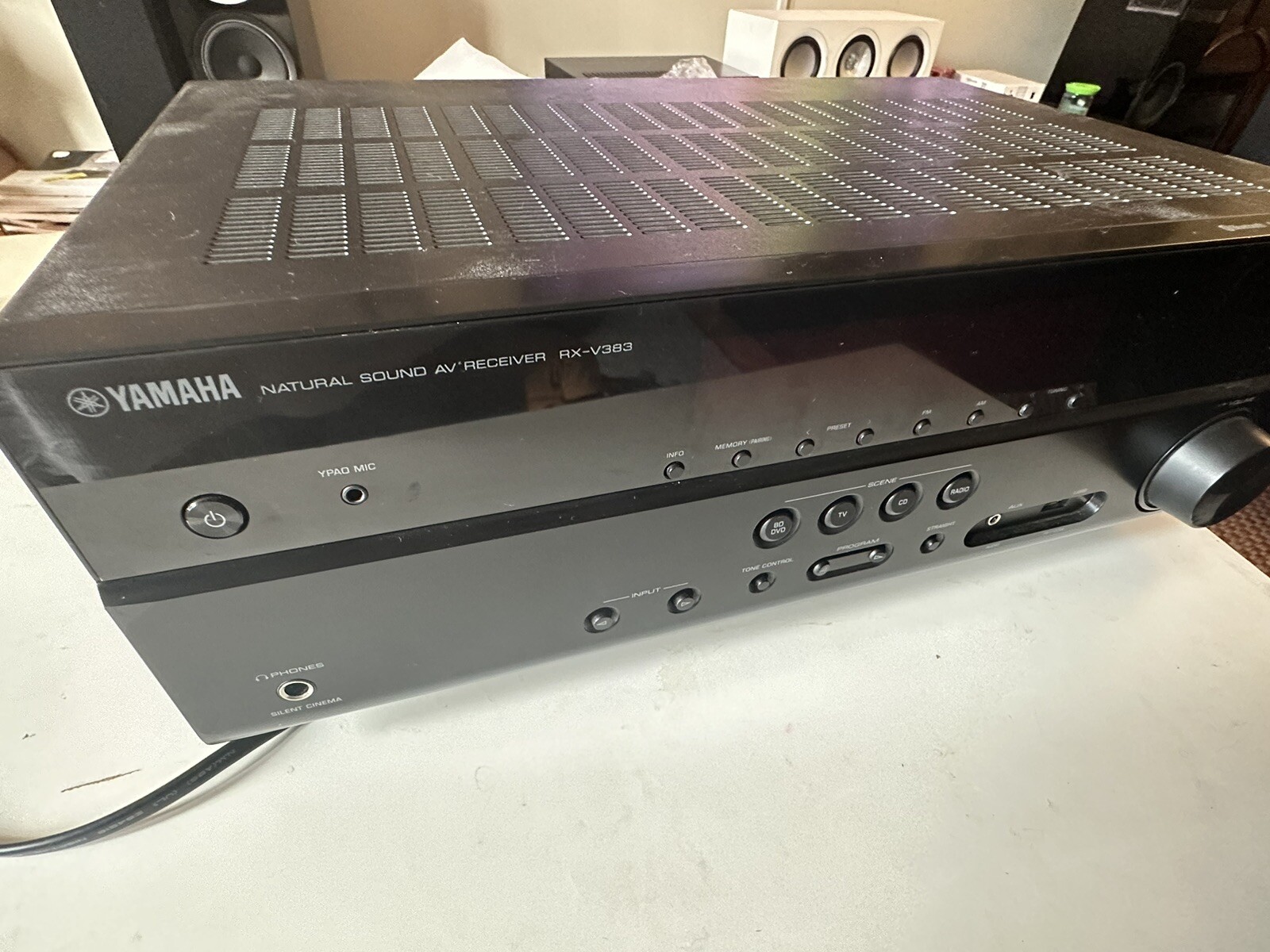 Yamaha RX-V383 5.1 Channel 4K Ultra HD AV Bluetooth Home Theater Stereo ...