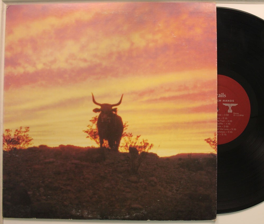 The Flying X Ranch Hands Autographed Lp Cactus Trails On A&R - Vg+ ...