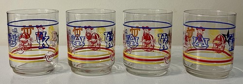Vintage Krystal Southeastern Conference Glass Set Of 4 1980s Pre ...