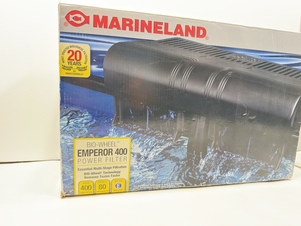 MARINELAND Emperor 400 Filter System BIO-WHEEL AQUARIUM POWER FILTER | eBay