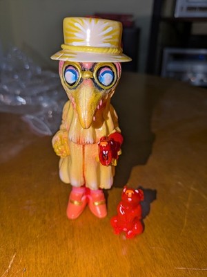 Plague Doctor Sofubi Grizzli Atom X Toy Art Gallery TAG Yellow Rat ...