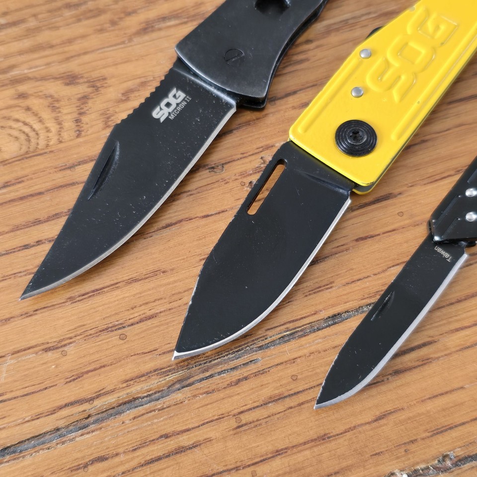 SOG KEYTRON & MICRON II & KEY KEYCHAIN LOCKBACK KNIFE 3 KNIVES | eBay