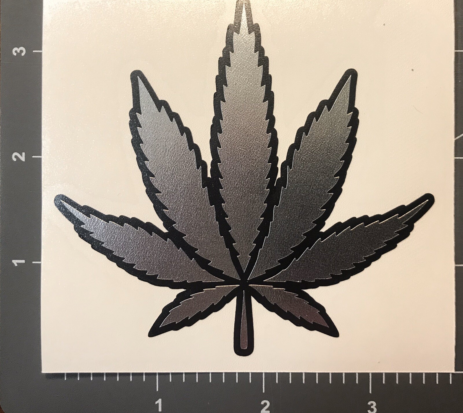 PAIR CHROME 420 marijuana, ganja, pot, weed, herb decals stickers 3.5 ...