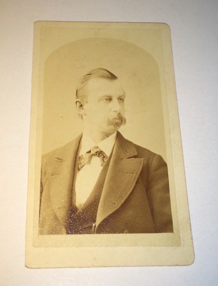 Antique MidWestern Man, Great Mustache! Photographed By Bogardus NY CDV ...