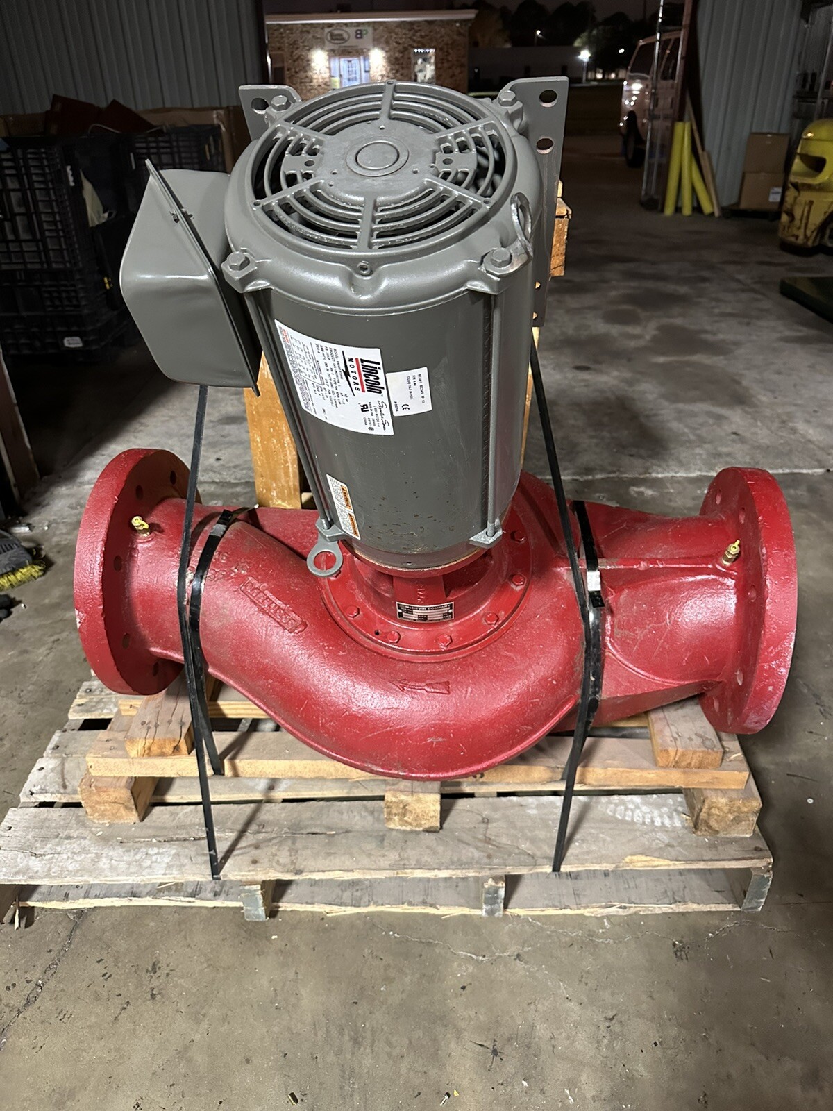 McNevin Bell&Gossett Series 80-8X8X9.5 7.5HP Pump & Lincoln Motors ...