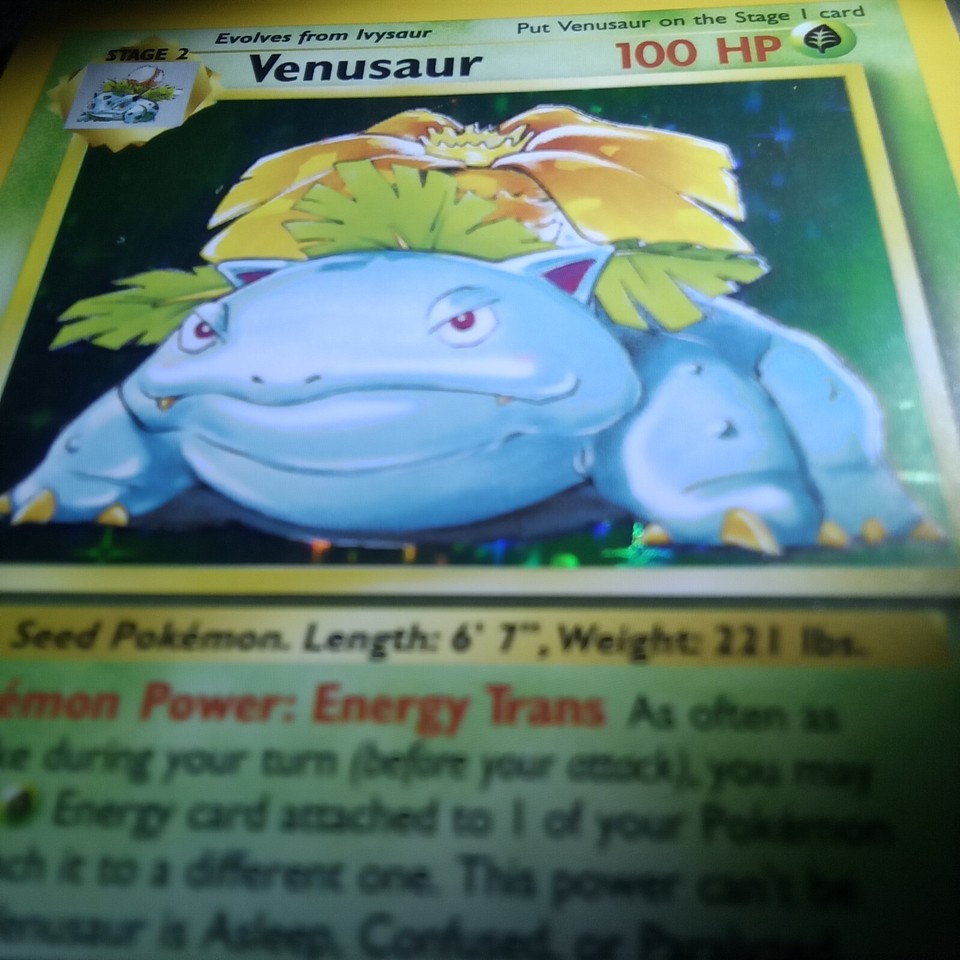 Pokémon TCG Venusaur Base Set 2 18/130 Holo Unlimited Holo Rare | eBay