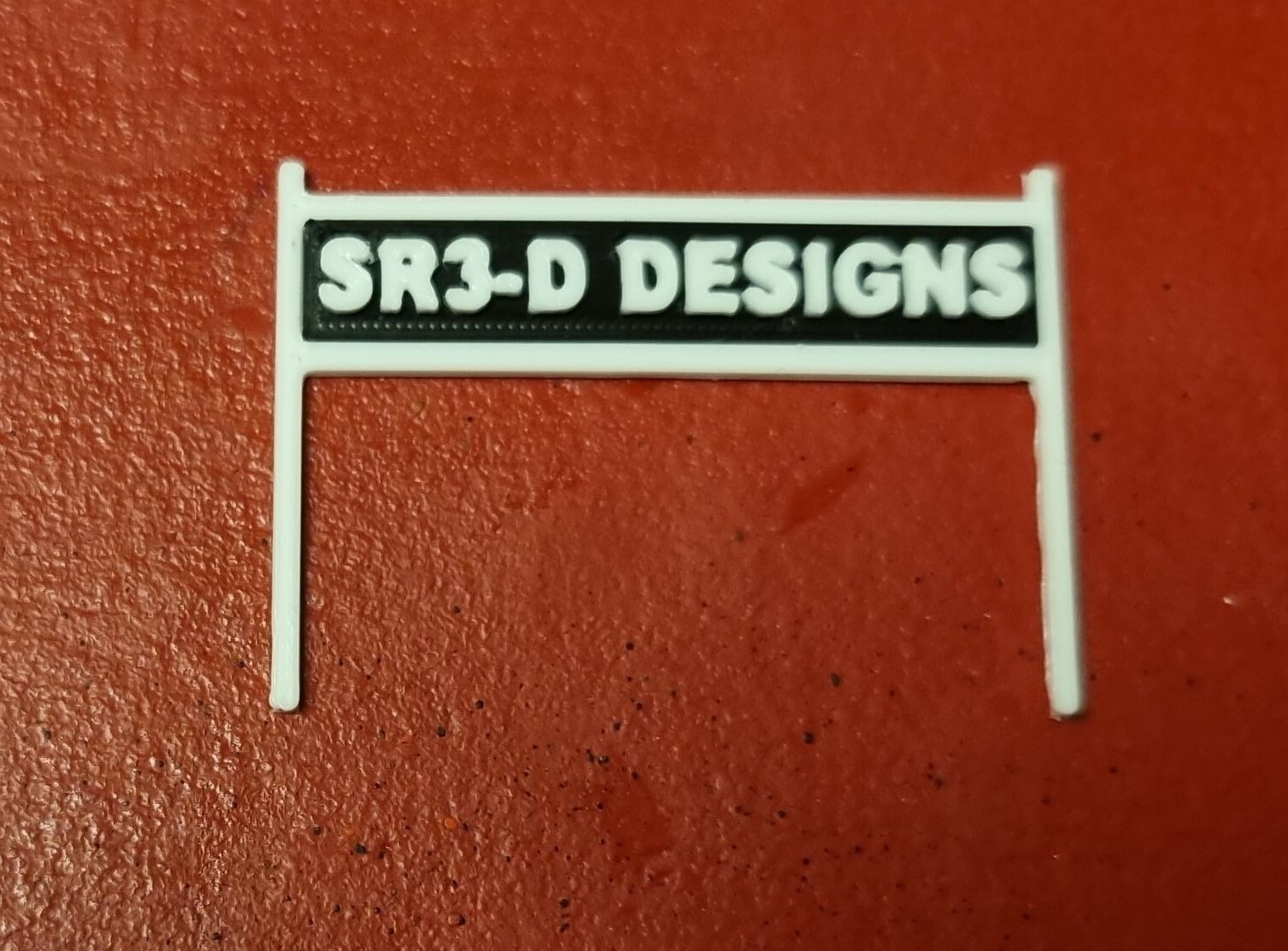TT gauge model railway station sign 7 colours Customisable Name Set of ...