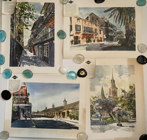 Four Art Prints by Phil Austin For Illinois Central Rail Road New ...