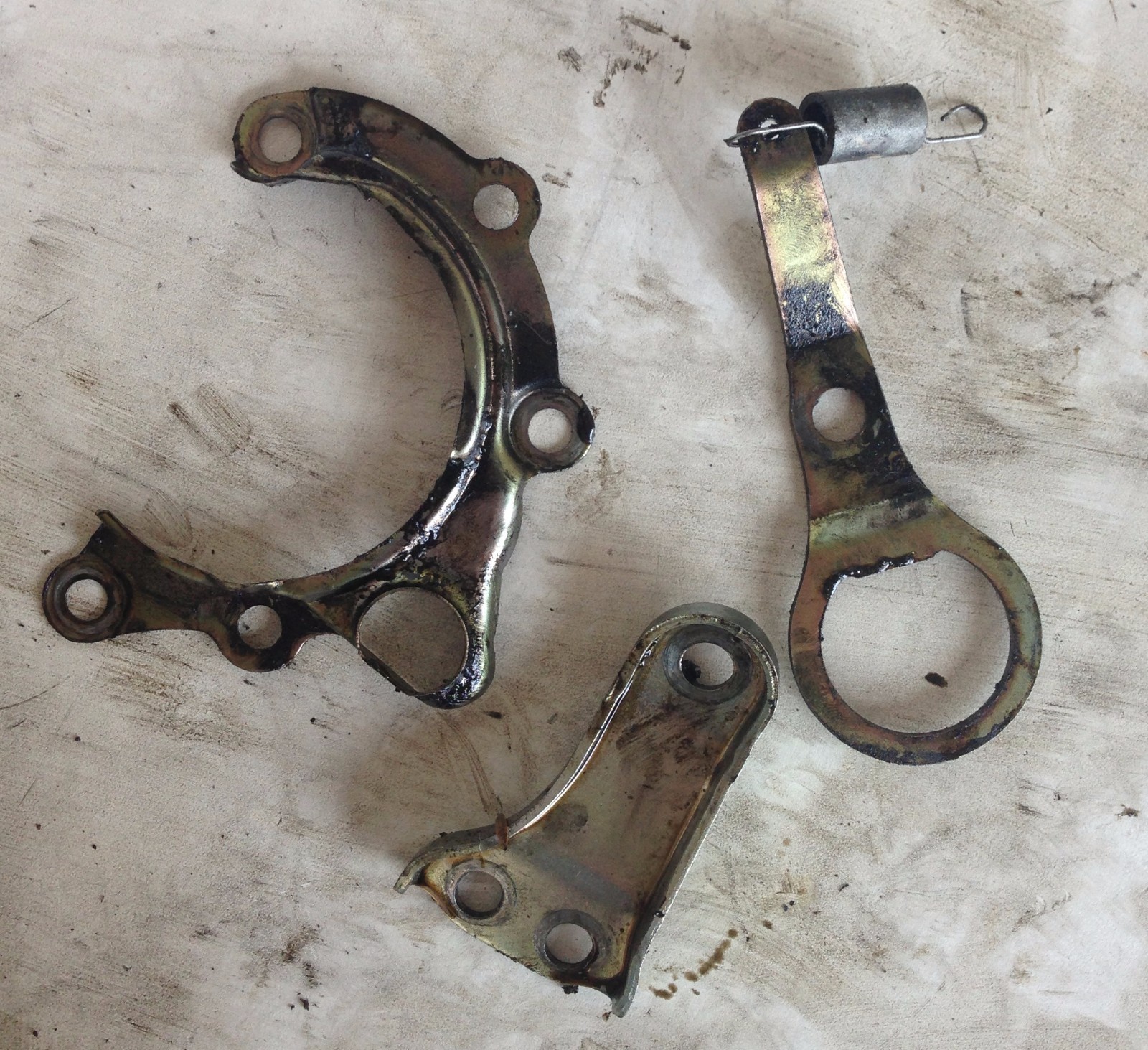 92 Honda Prelude SI Timing Belt Pieces Metal Components Hold Down H23a ...