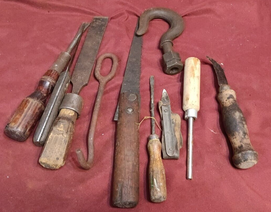 005 Vintage Lot of Old Metal Tools | eBay