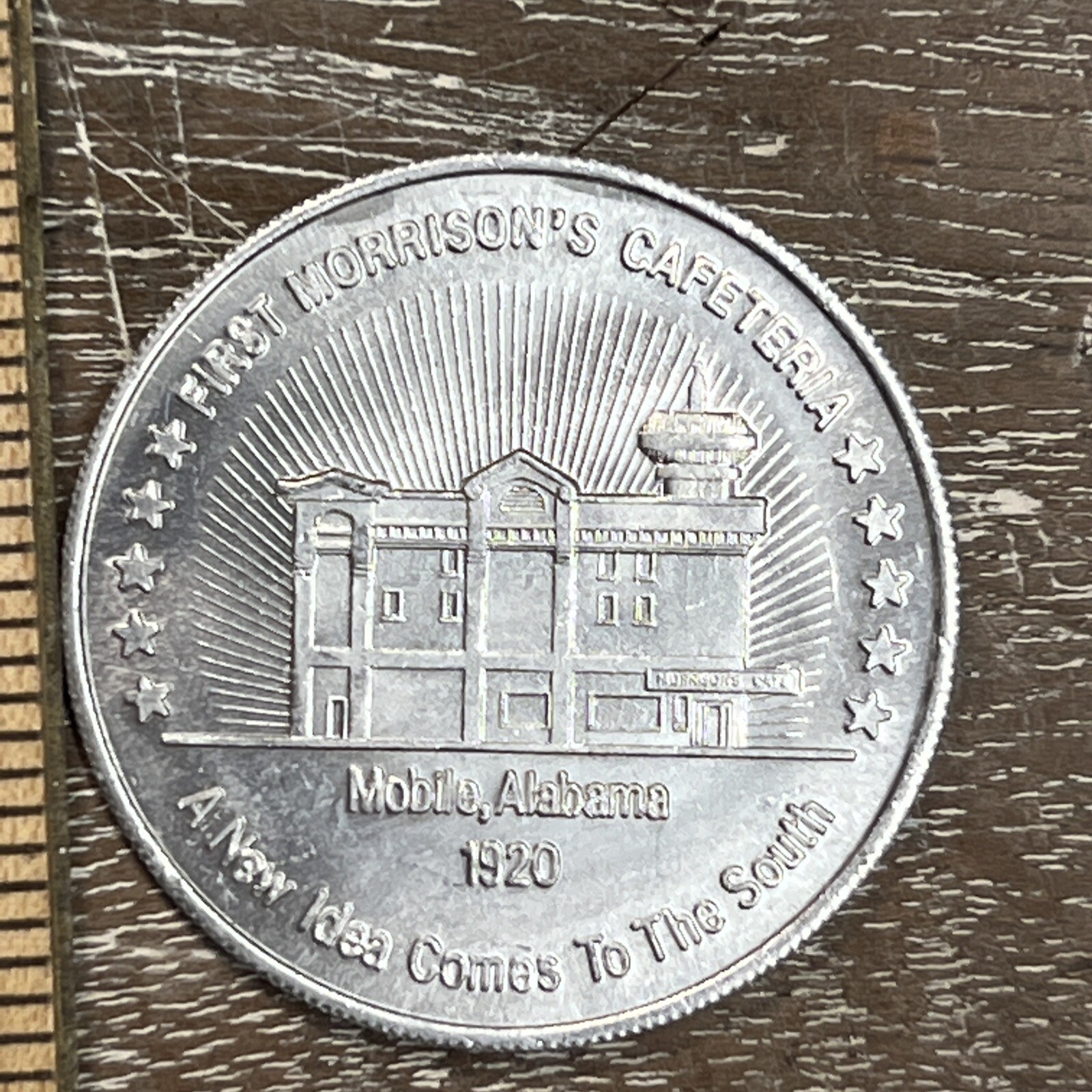 Token: Morrison's Cafeteria, 100th Anniversary in 1977 - 34mm Aluminum ...