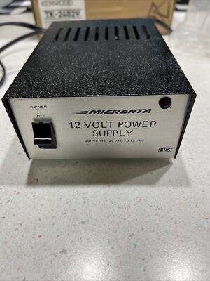 Vintage Micronta Regulated 12 Volt Power Supply #22-127 D | eBay
