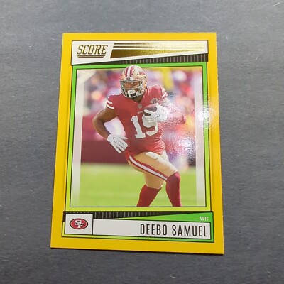 DEEBO SAMUEL INSERT 2022 Panini Score YELLOW # 163 49ers | eBay