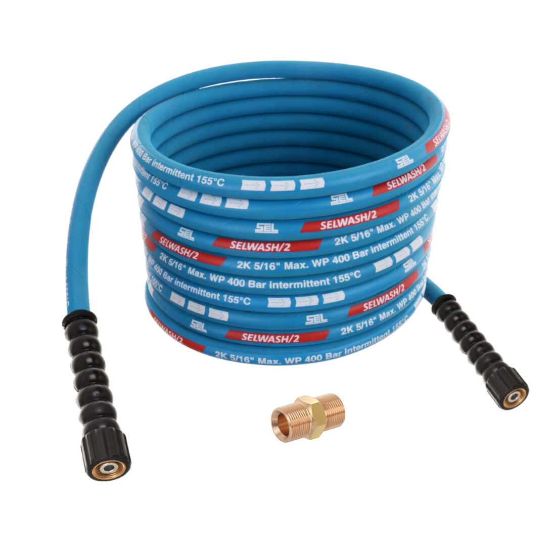15m 400bar DN8 Blue Pressure Hose M22 for Pressure Washer Karcher HD ...