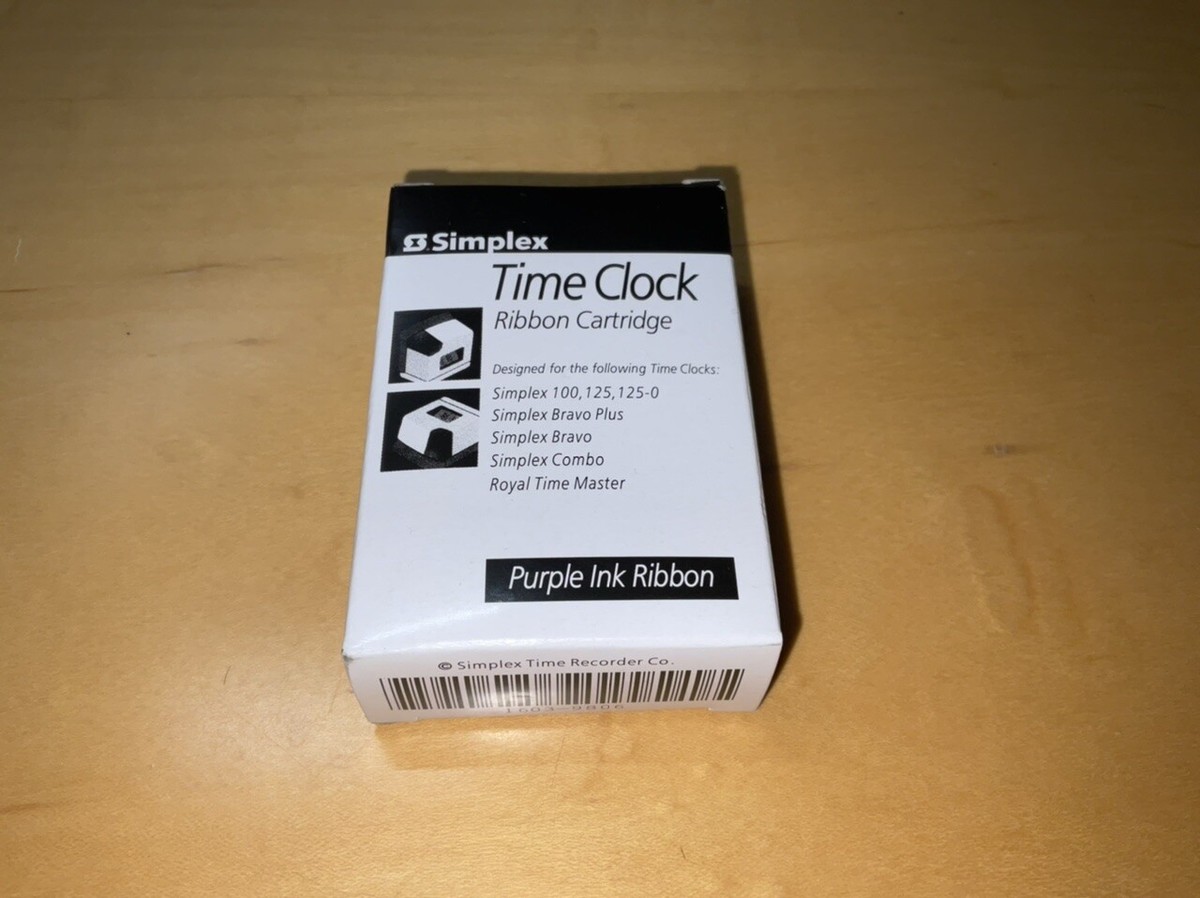 TIME CLOCK RIBBON SIMPLEX 100 125 BRAVO & COMBO