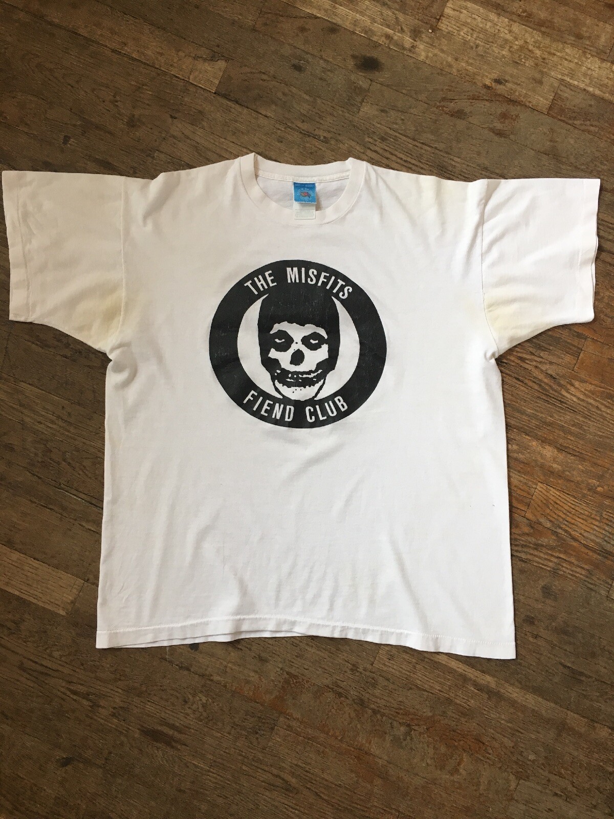 Vtg 1980s 90s Misfits Fiend Club Ghost Skull T Shirt … Gem