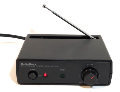Vtg Radio Shack FM Wireless Microphone System Model 32-1221B *base ...