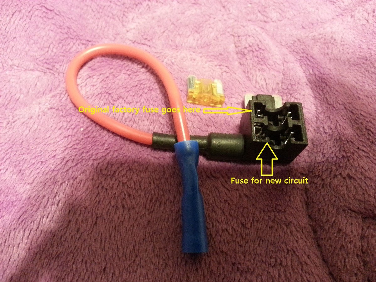 ATM Low Profile Mini Fuse Holder Add-A-Circuit Fuse Tap – With 5 Amp ...