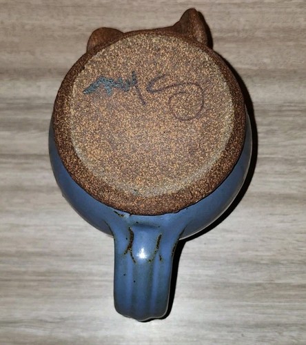 Signed MMS Mahon Art Ugly Face Pottery Mug Dog Face Vintage 80s Great ...