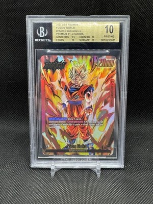 BGS 10 PRISTINE Goku Bandai Premium Leader Collection Dragon Ball Super ...
