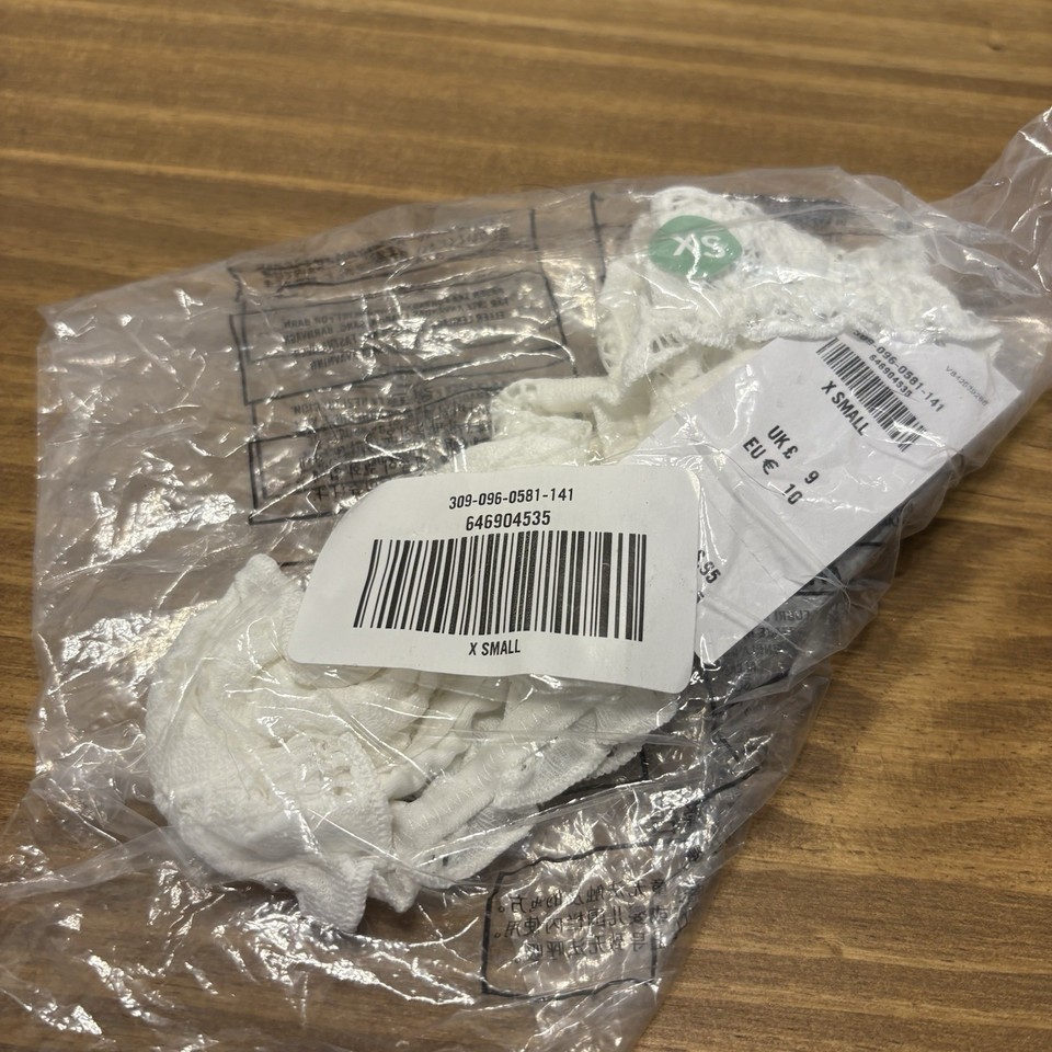 Gilly Hicks White Lace Ruffle Thong Underwear XS NWT | eBay