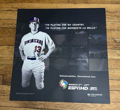 Alex Rodriguez 2006 WBC World Baseball Classic NYC SUBWAY POSTER RARE ...