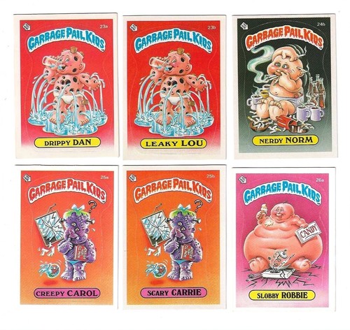 10 GPK garbage pail kids 1985 Cards 23a 23b 24b 25a 25b 26a 28a 29a 30a 30b | eBay