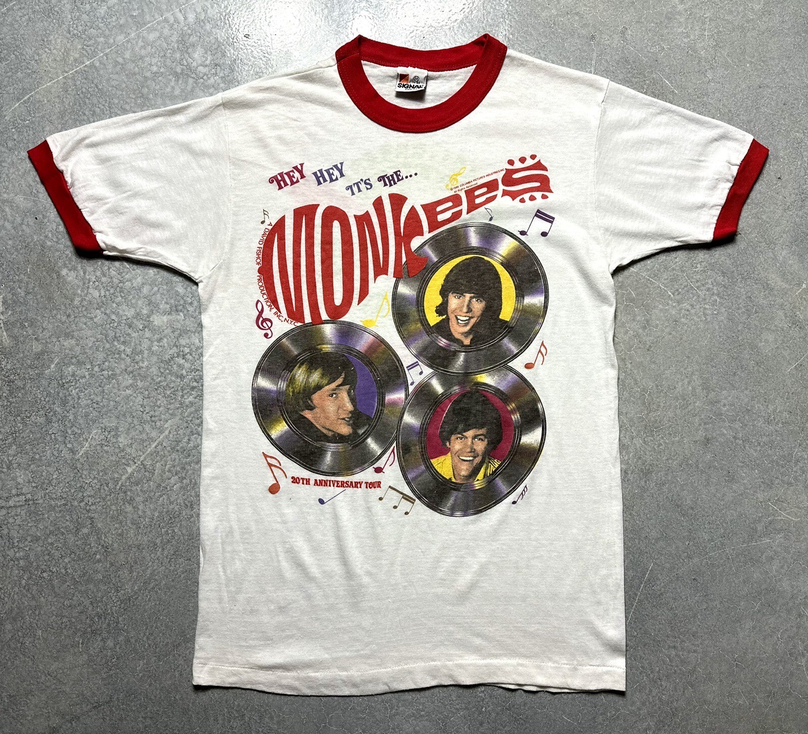 Vintage 1986 The Monkees Tour T Shirt - Gem