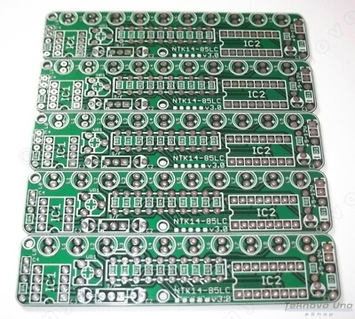 5x PCB Only for LED Sequencer Chaser Follower Scroller DIY (NE555 ...
