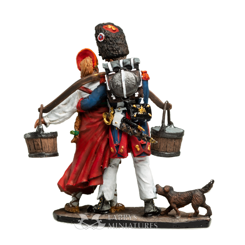 Woman and Grenadier of Old Guard Painted Tin Toy Pre-Sale | Set of 2 ...